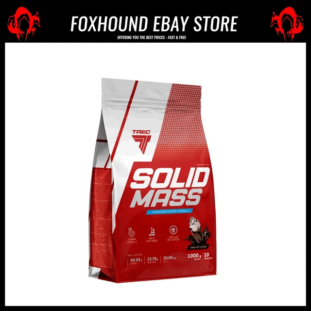 TREC NUTRITION SOLID Mass Vanilla - 1000 Grams £19.52 - PicClick UK