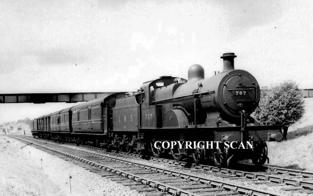 RAILWAY STEAM PHOTO: 707 LMS 4-4-0 £2.99 - PicClick UK