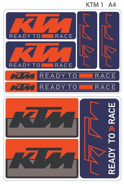 KTM LOGOS SPONSORS Stickers Decals Graphics Emblems Motorcycle Car. £7. ...