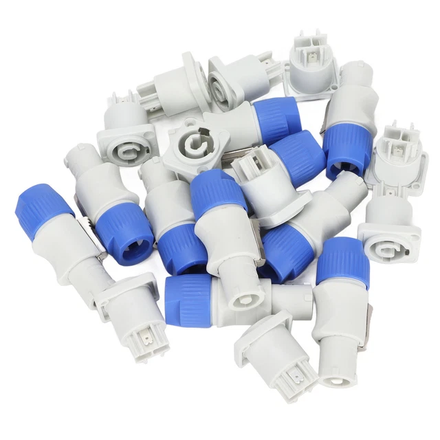 3 PIN MALE and Female Head Connectors 250V 20A Plug and Play Speaker ...