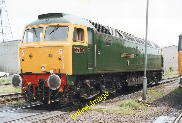 RAILWAY PHOTO 6X4 Class 47 47484 ex works at unknown TMD c1987 P2 £1.40 ...