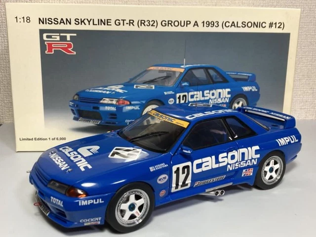 AUTOART 1/18 NISSAN Skyline GT-R R32 Calsonic Group A 1993 #12 Diecast Car £237.86 - PicClick UK