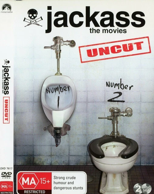 JACKASS: THE MOVIE + Number 2 Uncut DVD (Region 4) 2 Disc Set EUR 7,12 ...