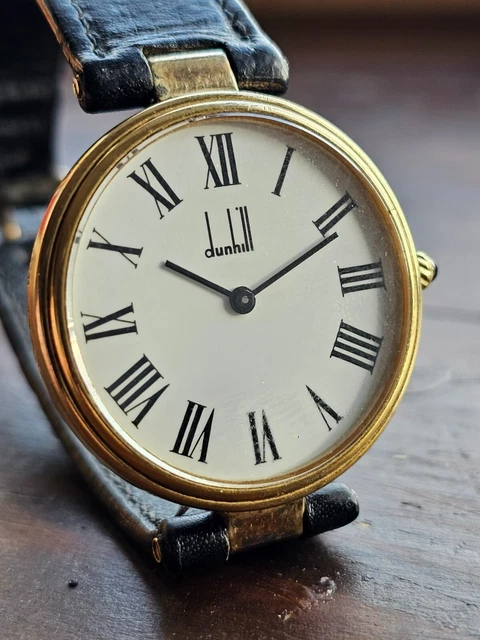 VINTAGE DUNHILL 925 Sterling Silver Watch Chronometer Spare or Repair £ ...