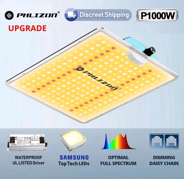 2025 PHLIZON P1000W LED Grow Light Full Spectrum UV/IR Indoor Plants ...