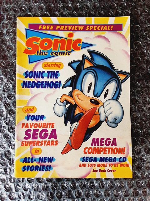 SONIC THE COMIC Issu 0 SEGA -usa 1st Print VERY RARE Comics Book ! No ...