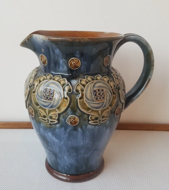 PICHET EN GRÈS vernissé ROYAL DOULTON. Numéroté 4297. Superbes couleurs EUR 188,60 - PicClick FR