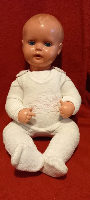 ALTE PUPPE SCHILDKRÖT Puppe Babypuppe mit Schlafaugen EUR 20,00 ...