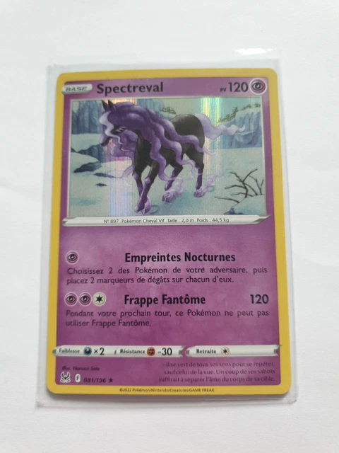 CARTE POKEMON SPECTREVAL 081/196 Holo Epée et Bouclier 11 EB11 FR NEUF ...