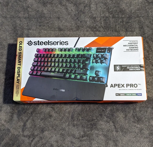 STEELSERIES APEX PRO TKL Mechanical Gaming Keyboard- NEW PC XBOX MAC ...