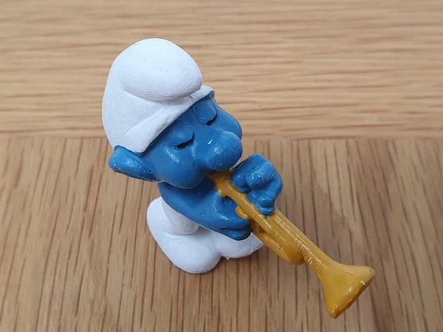 VINTAGE PEYO / Schleich Smurfs Trumpet Smurf Released 1980's/90's £4.99 ...