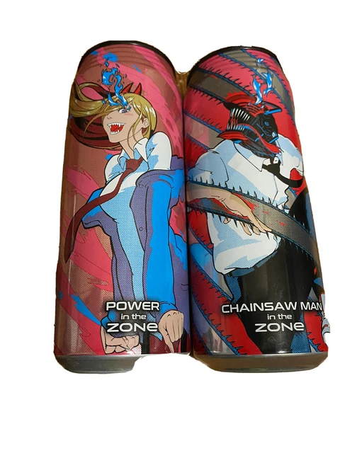 CHAINSAW MAN DENJI Power ZONe Blood Empty Cans Set 2 Top Sealed ...