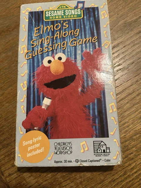 ELMO'S SING-ALONG GUESSING Game (VHS, 1991) Sesame Street Songs £9.15 ...