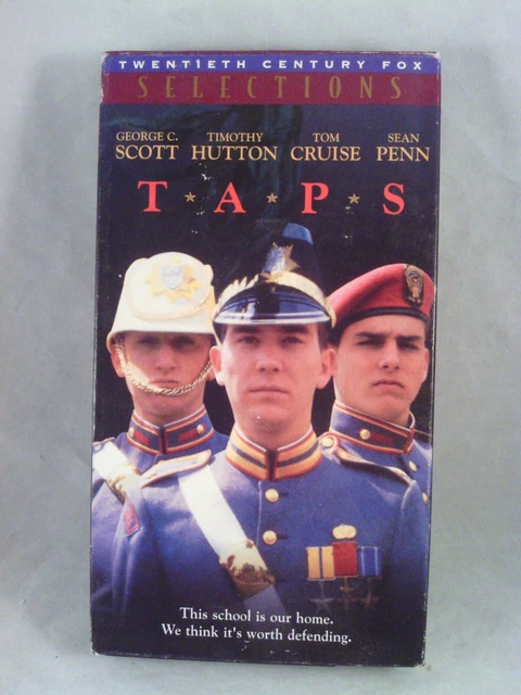 TAPS - GEORGE C. Scott, Timothy Hutton,Tom Cruise, Sean Penn. VHS 1981 ...