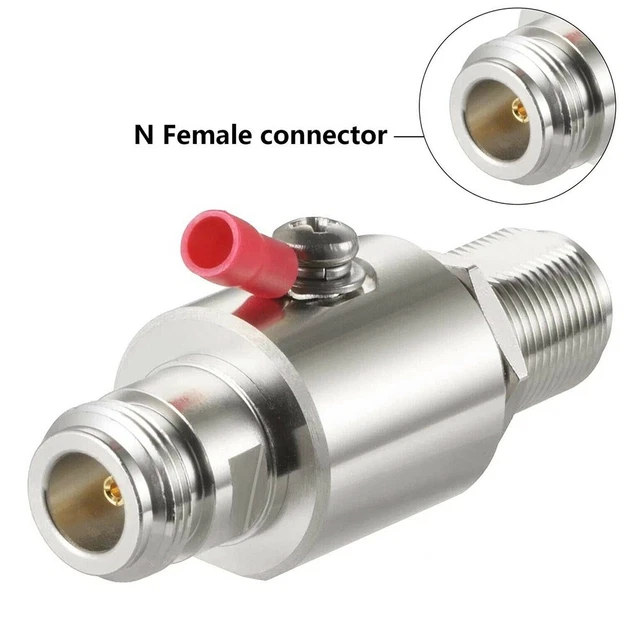 GROUNDING SURGE ARRESTER with N Female and N Female Bulkhead Connectors ...