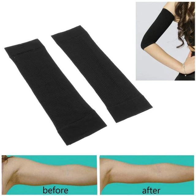 WOMEN UPPER ARM Burner Shaper Compression Sleeve Fat Slimming Wrap Belt ...