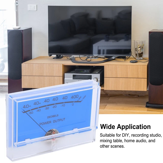 LEVEL METER SENSITIVE ABS VU Meter Home Audio Audio Power Amplifier For £16.64 - PicClick UK