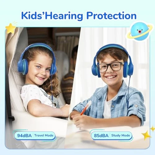 KOPFHÖRER FÜR KINDER mit Lautstärkebegrenzer, Faltbar, Hi-Fi Klang EUR ...
