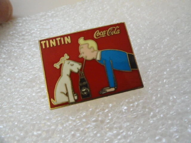 Pins Tintin Et Milou Coca Cola Email Grand Feu Doreannee 90 £1226 Picclick Uk