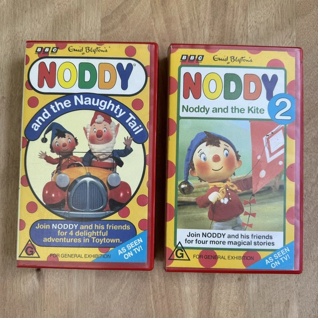 NODDY AND THE Kite 2 Noddy And The Naughty Tail BBC Kids VHS x2 Enid ...