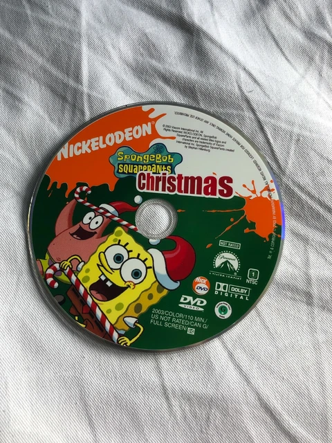 SPONGEBOB SQUAREPANTS CHRISTMAS DVD Disc Only Nickelodeon Kids Good ...