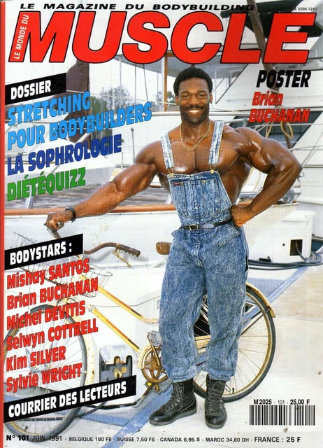 LE MONDE DU Muscle n°101 juin 1991 - BRIAN BUCHANAN Poster EUR 7,00 ...