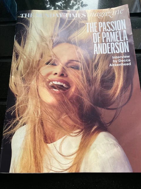 SUNDAY TIMES MAGAZINE PAMELA ANDERSON COVER NEW 29th JAN 2023 LAMB ALEX ...