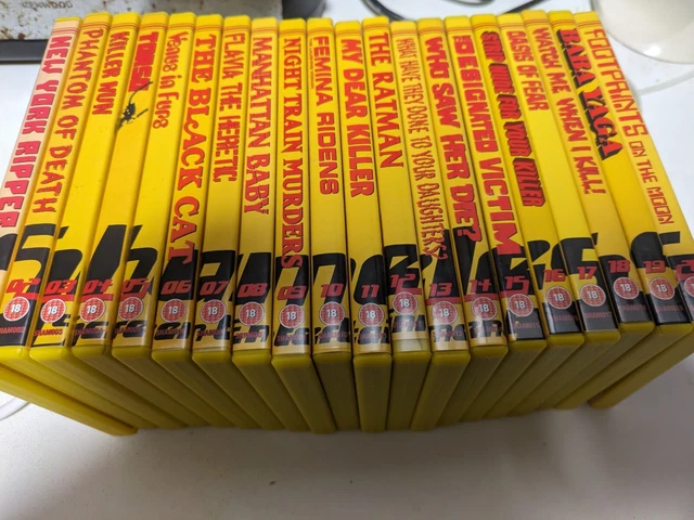 SHAMELESS HORROR DVD Collection. Numbers 1-20 Complete. Italian Horror ...