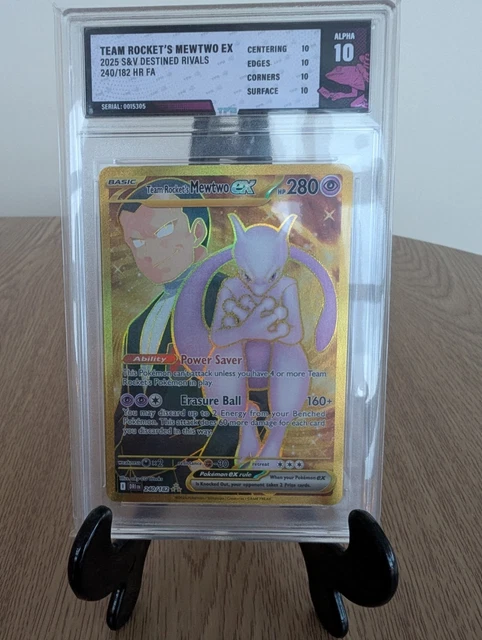 POKÉMON TCG TEAM Rocket's Mewtwo EX Destined Rivals 240/182 TFG Alpha ...