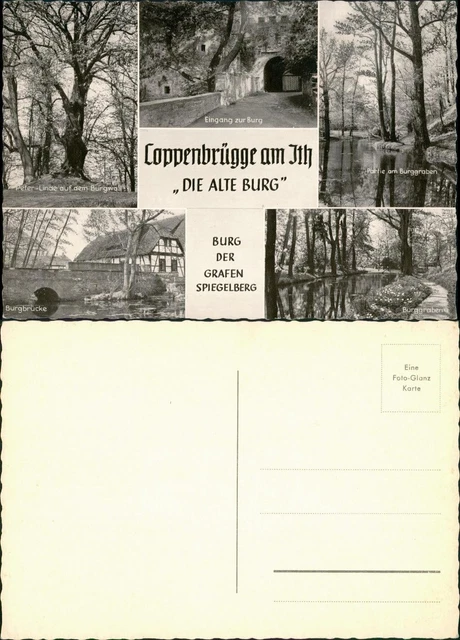 ANSICHTSKARTE COPPENBRÜGGE MEHRBILD-AK Alte Burg der Grafen Spiegelberg ...