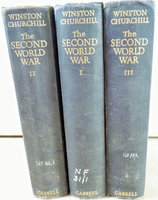 WW2 WINSTON Churchill THE SECOND WORLD WAR hardback 3 volumes published 1950 £6.99 - PicClick UK