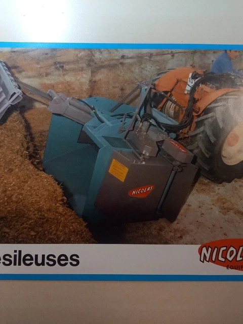 PROSPECTUS BROCHURE TRACTEUR Nicolas deutz fahr publicité renault ford case ih EUR 1,99 ...
