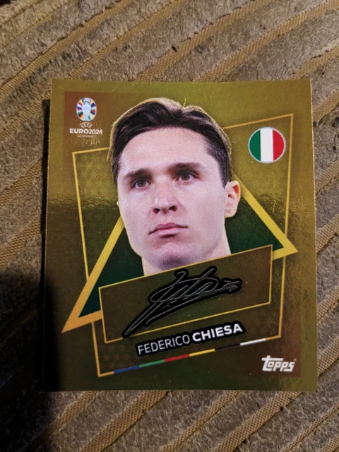 TOPPS EURO 2024 Sticker Collection Star Player Signature Federico ...