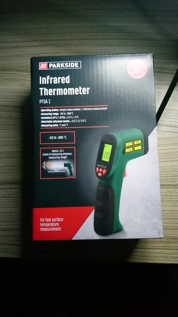 PARKSIDE INFRARED THERMOMETER Fast Surface Temperature Gun Measurement ...