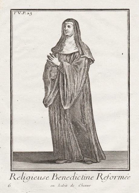 BENEDIKTINER BENEDICTINES NUN Nonne Orden Order Tracht costume ...