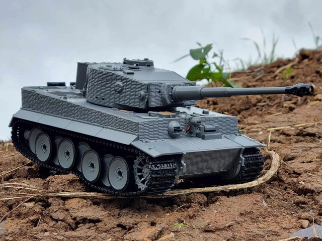 RC GERMAN TIGER 1 Tank 2.4G Heng Long Radio Control Sound IR 1080 ...