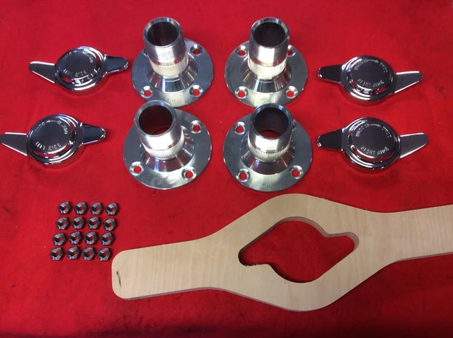 TRIUMPH SPITFIRE WIRE Wheel Conversion Kit Adaptor Hubs Spinners ...