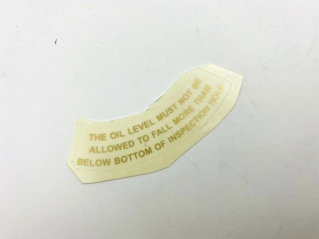 VINTAGE OIL LEVEL Sticker for classic Royal Enfield Motorcycles #47A $2 ...