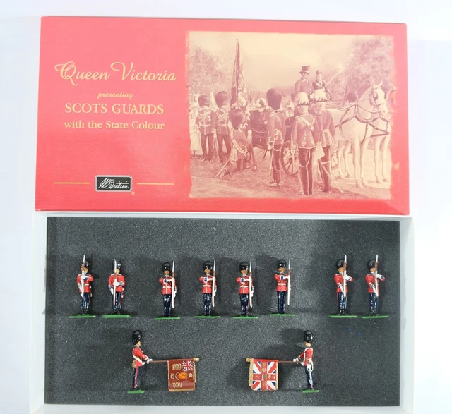 BRITAINS 40206 ROYAL Soldiers Colours, Scots Guards Colour Party ...