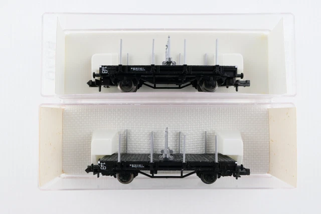 FLEISCHMANN 8220 2ER Set Drehschemelwagen (Dienstgüterwagen) der DB OVP, (IT060) EUR 19,99 ...