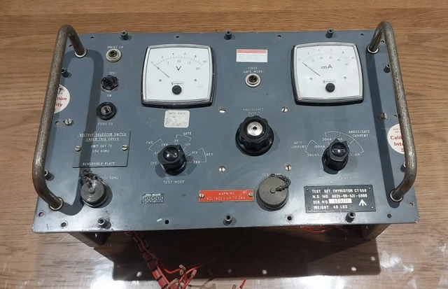 EX-MOD THYRISTOR TEST Set CT558 Front Panel £31.92 - PicClick UK