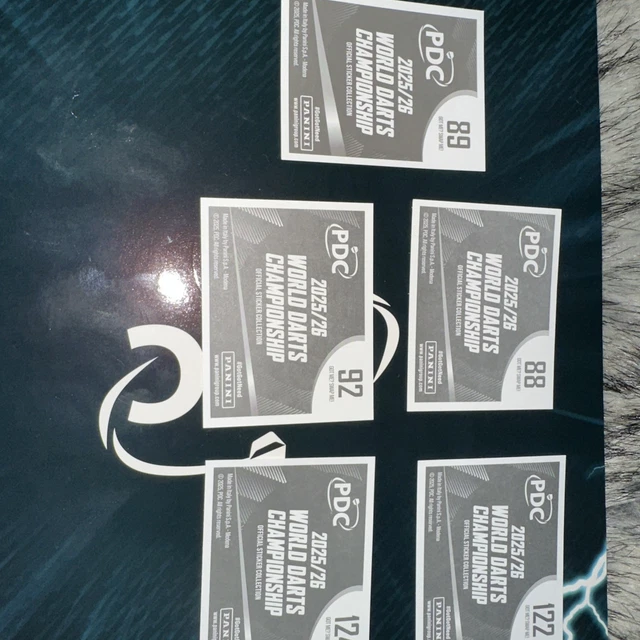 PDC PANINI 2025/2026 World Darts Championship Stickers £1.37 - PicClick UK
