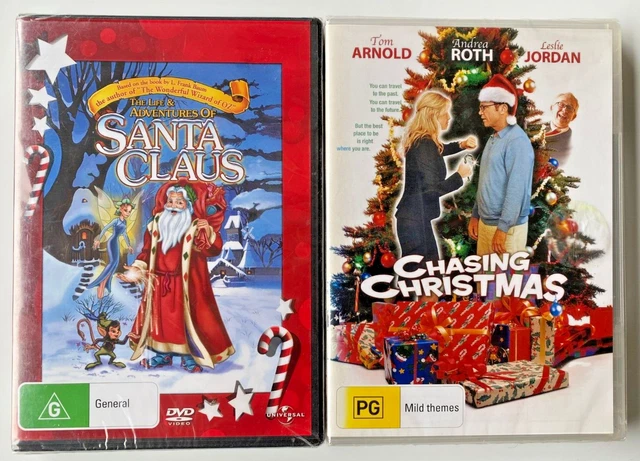 LIFE & ADVENTURES Of Santa Claus + Chasing Christmas 2 Movie DVD Bundle ...