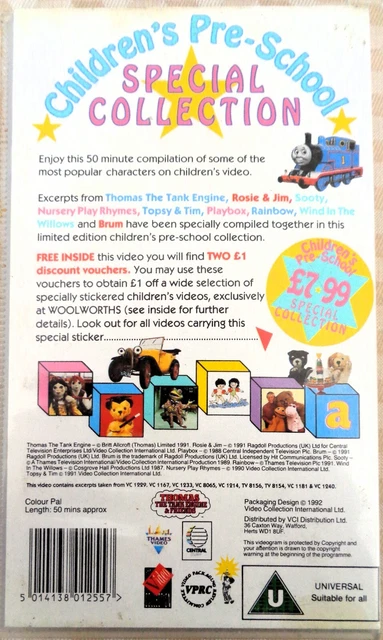 &CHILDREN'S PRE-SCHOOL SPECIAL COLLECTION" Woolworths VHS Video £9.00 ...