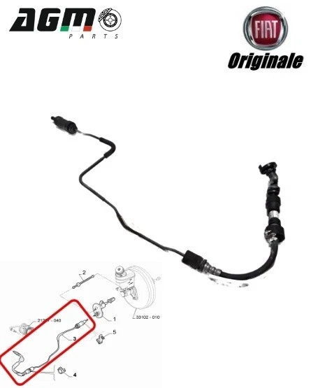 TUBO FLESSIBILE IDRAULICO Frizione Originale Fiat 500X Renegade Bz Ds ...