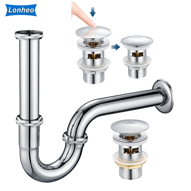 SIFON SIPHON POP Up Waschbecken Ablaufventil Abfluss Ablaufgarnitur mit ...