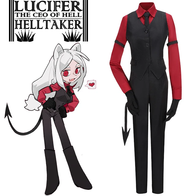 HELLTAKER CERBERUS LUCIFER the triple demon Cosplay Costume Set ...