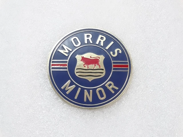 VINTAGE BRASS MORRIS Minor Car Radiator Badge Emblem Logo Emblem (Big ...