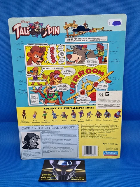 PLAYMATES DISNEY - Tale Spin - Kit Cloudkicker - New EUR 83,66 ...