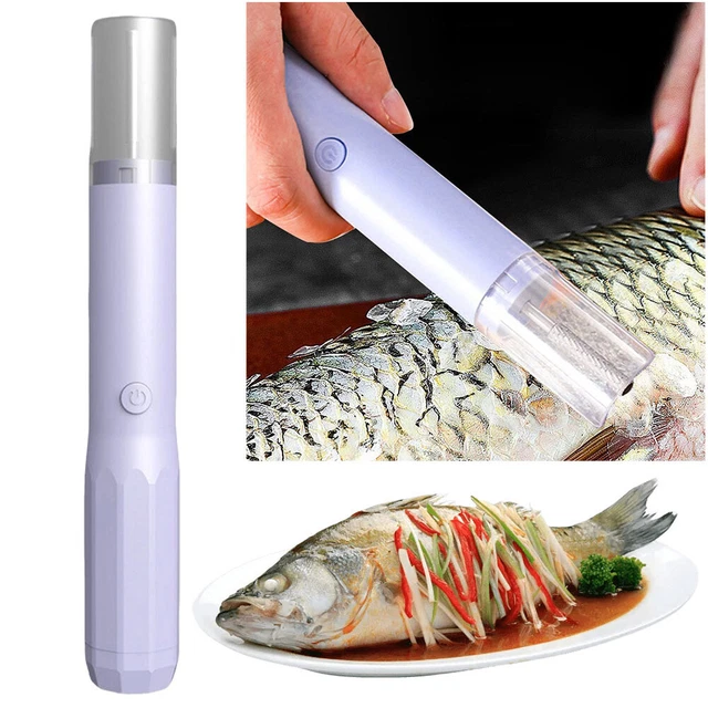 ELECTRIC FISH SCALER Waterproof Rechargeable Cordless Fish Scale ...